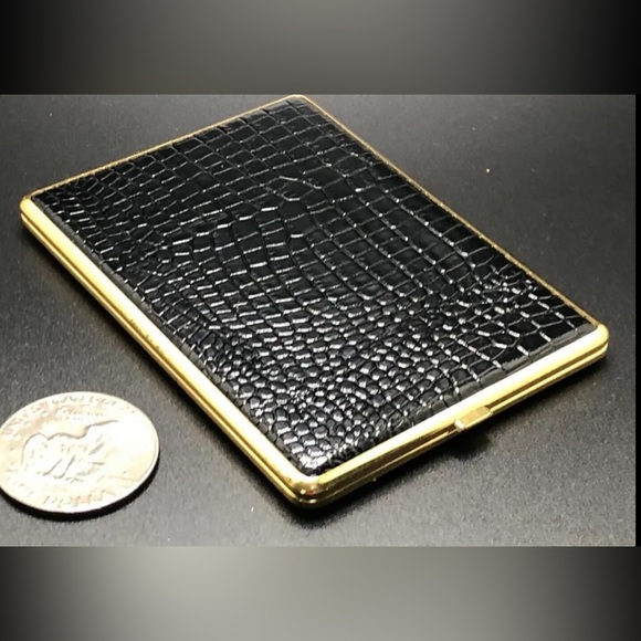 Colibri | Accessories | Vintage Colibri Germany Gold Tone Faux Gator ...